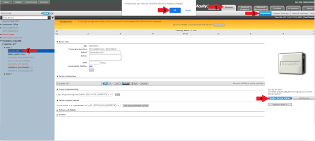 SensorSwitch and nLight Wired Reset to Factory Defaults