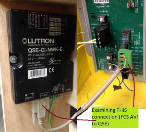 Fresco and FCS AVI Control of Lutron QSE Shade Controller