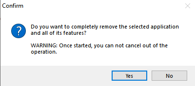 SensorView Uninstall Process