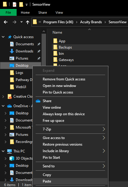 SensorView Uninstall Process