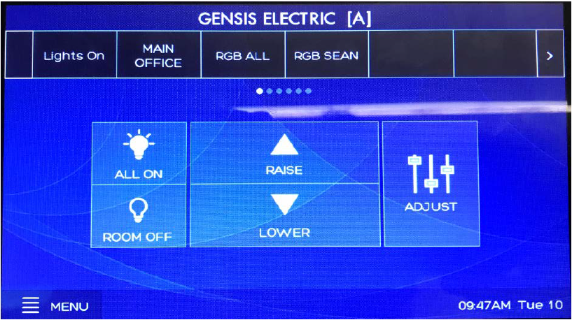 How do I create a scene on the Fresco Controller?
