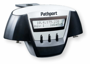 Pathport handheld Ethernet Gateway only stays on for 1 minute
