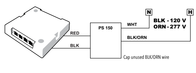 How to wire a PS 150 with a nBRG 8