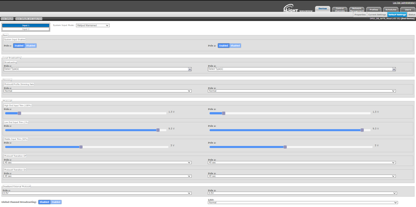 rSI System Input Device with SensorSwitch Low-Voltage Sensor Input