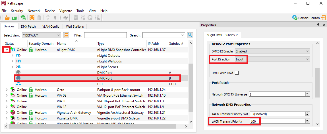 How To Set Pathport Dmx Input Port Priority 