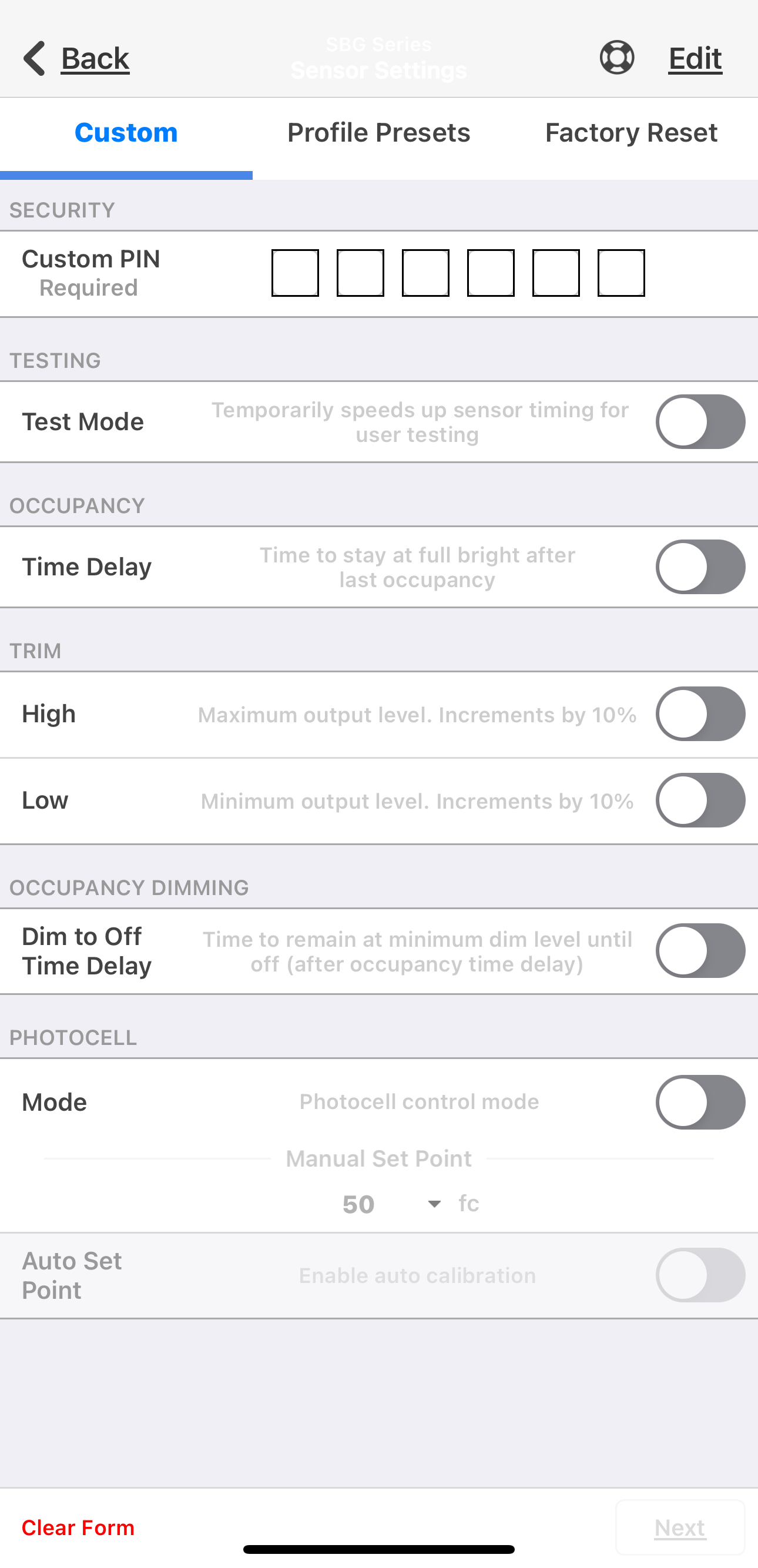 How do I program my WSX(A) sensor with the VLP App?